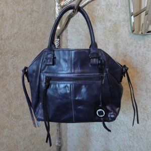 Elliott Lucca | Bags | Elliott Lucca Navy Leather Bag | Poshmark